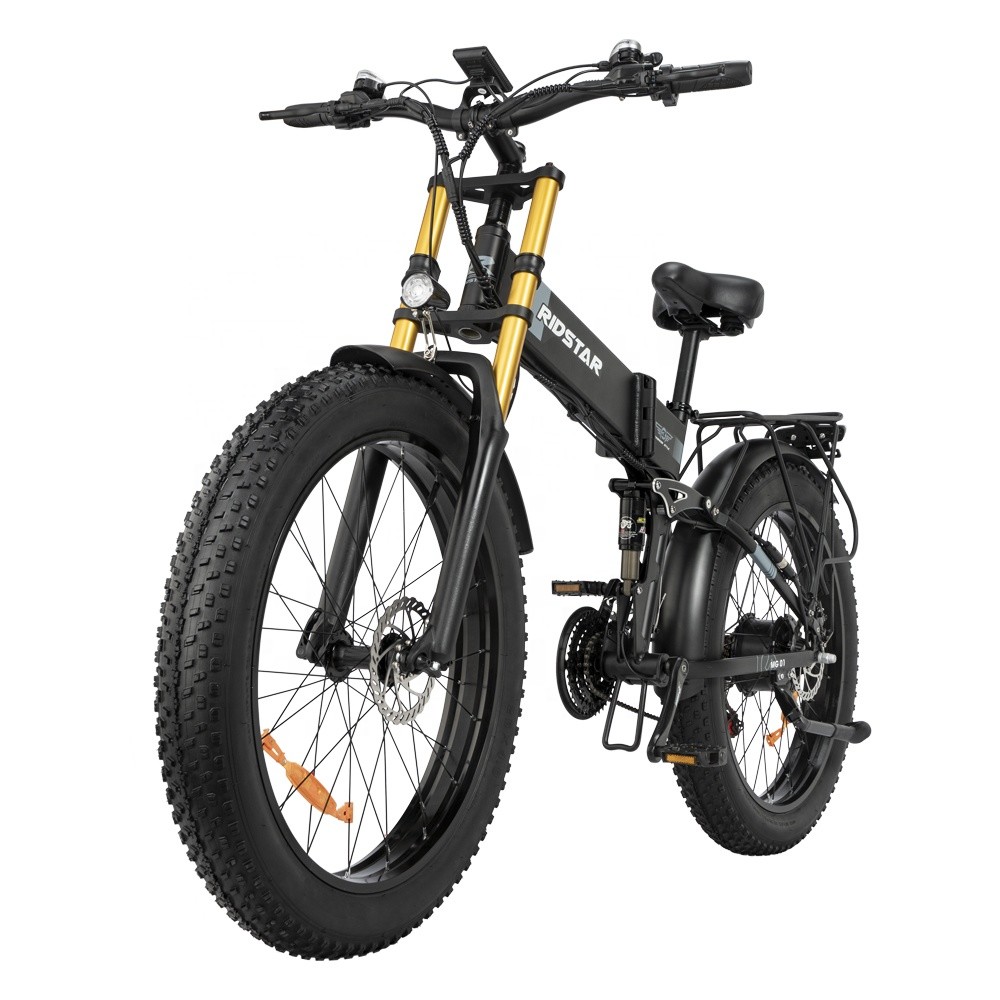 Ridstar Long Range 26 Inch Electric Bike Lithium Ion Battery Powered